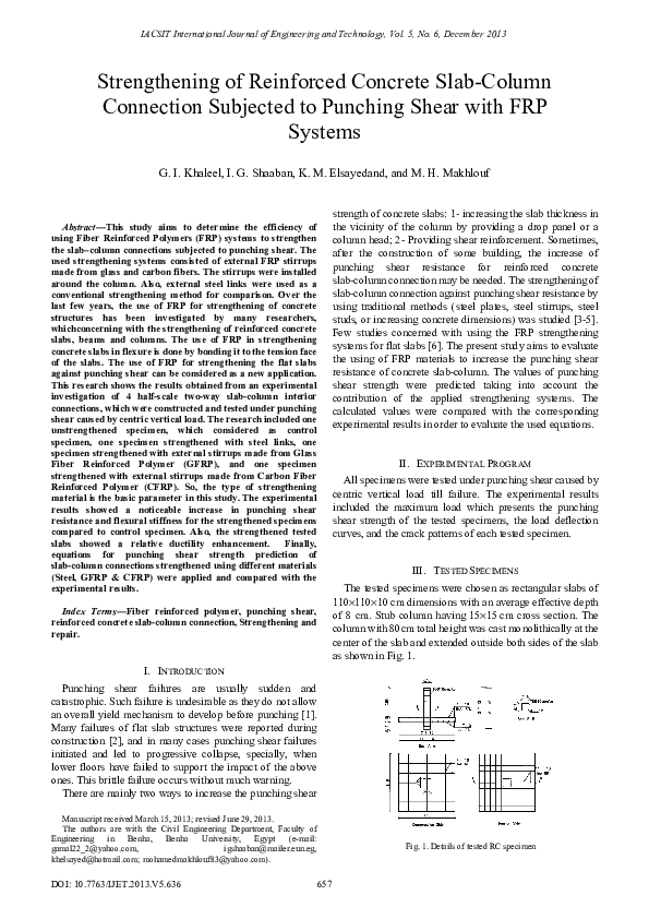 Shear Strength Of Gfrp Rc Beams And Slabs - The Best Picture Of Beam