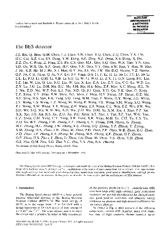 (PDF) The BES detector