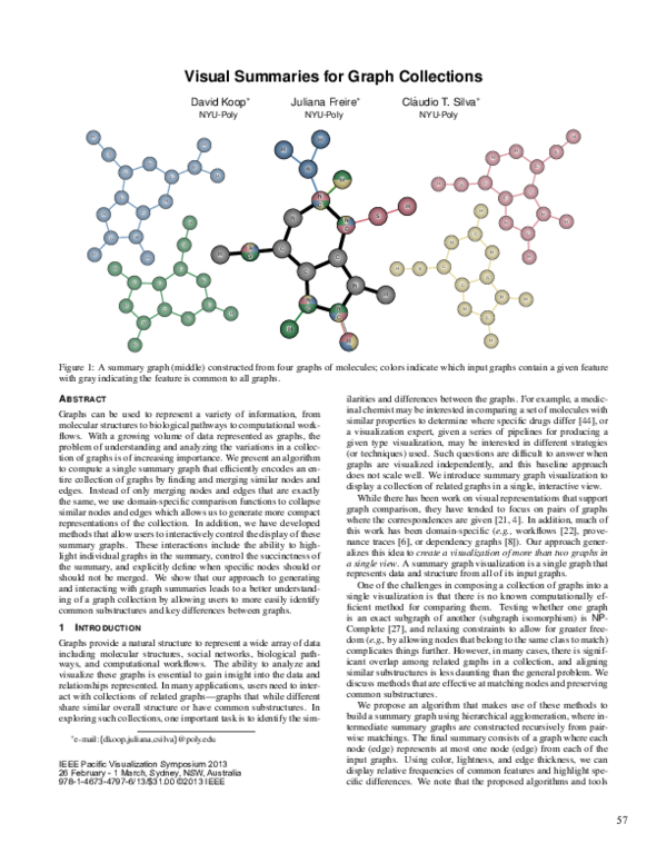 (PDF) Visual summaries for graph collections