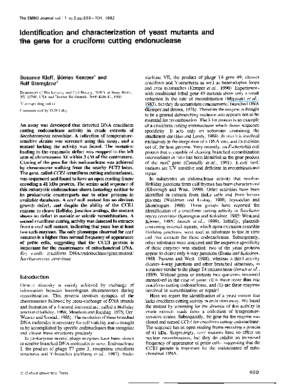 (PDF) Identification and characterization of yeast isolated from the ...