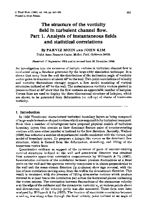 (PDF) The structure of the vorticity field in turbulent channel flow. Part 2. Study of ensemble ...
