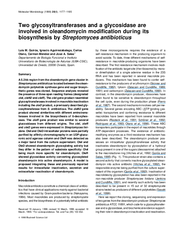 (PDF) Two glycosyltransferases and a glycosidase are involved in ...