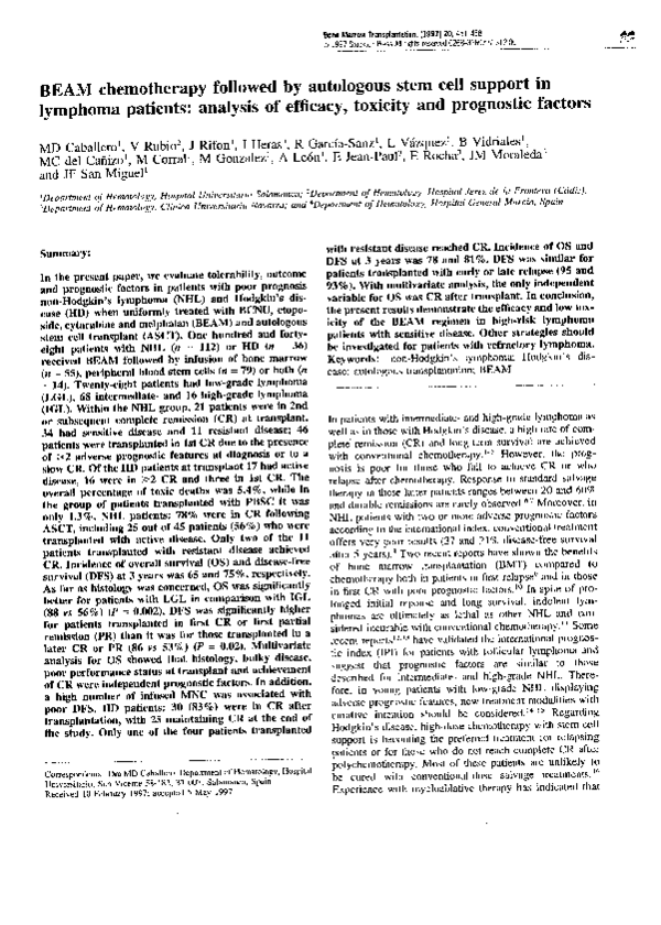 Beam Chemo Regimen - The Best Picture Of Beam