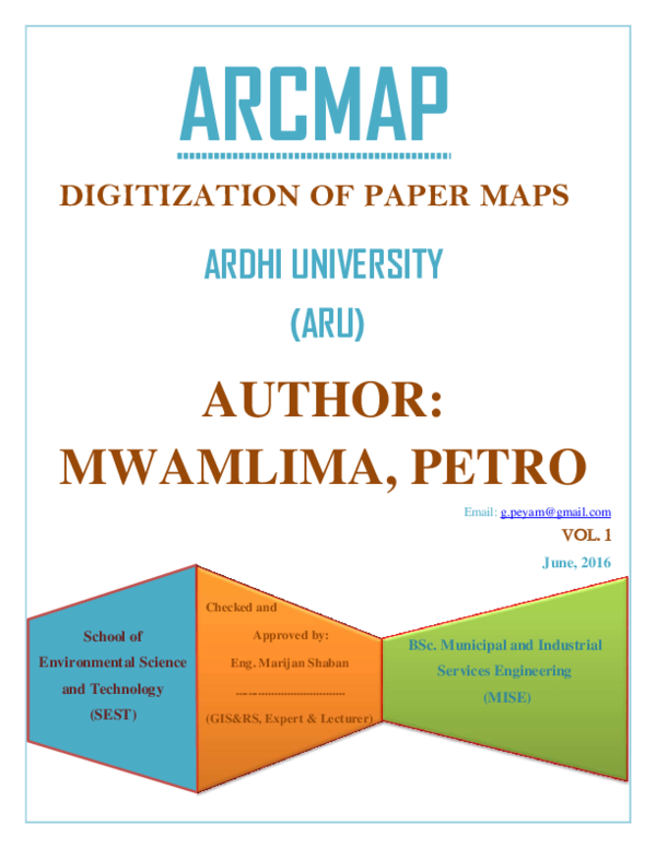 (PDF) ArcMap Vol 1. (DIGITIZATION OF PAPER MAP)