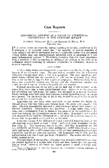 (PDF) Abdominal abscess as a cause of intestinal obstruction in the ...