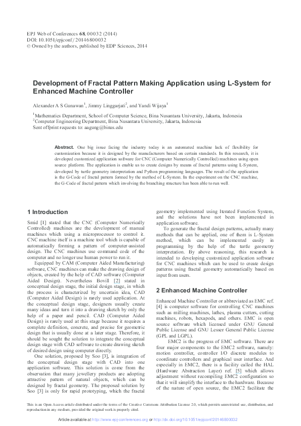 (PDF) Development of Fractal Pattern Making Application using L-System ...