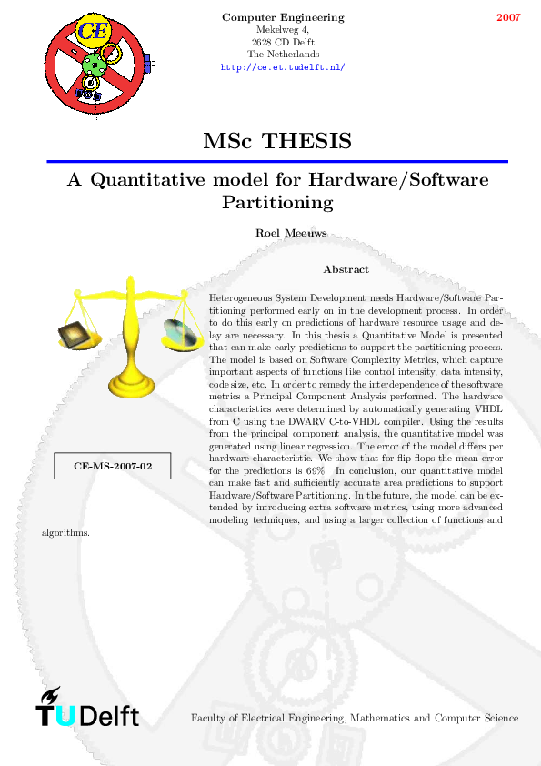 (PDF) A Quantitative Prediction Model for Hardware/Software Partitioning | Georgi Gaydadjiev ...
