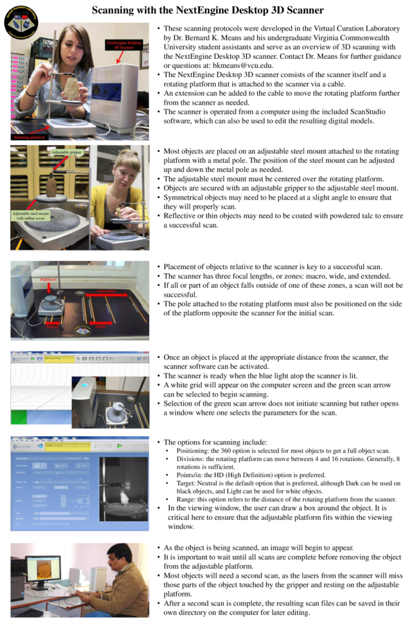 (PDF) Scanning with the NextEngine Desktop 3D Scanner