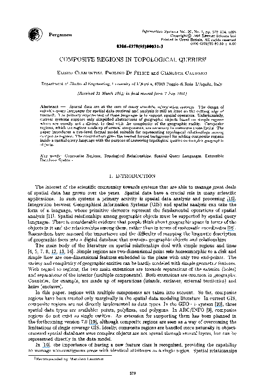(PDF) Composite Regions in Topological Queries