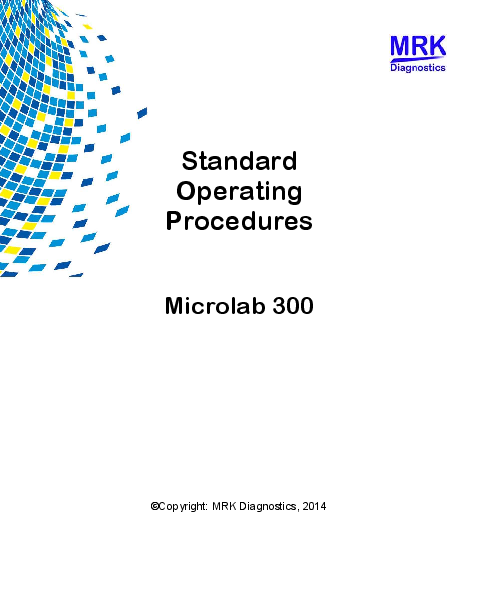 (PDF) Standard Operating Procedures Microlab 300