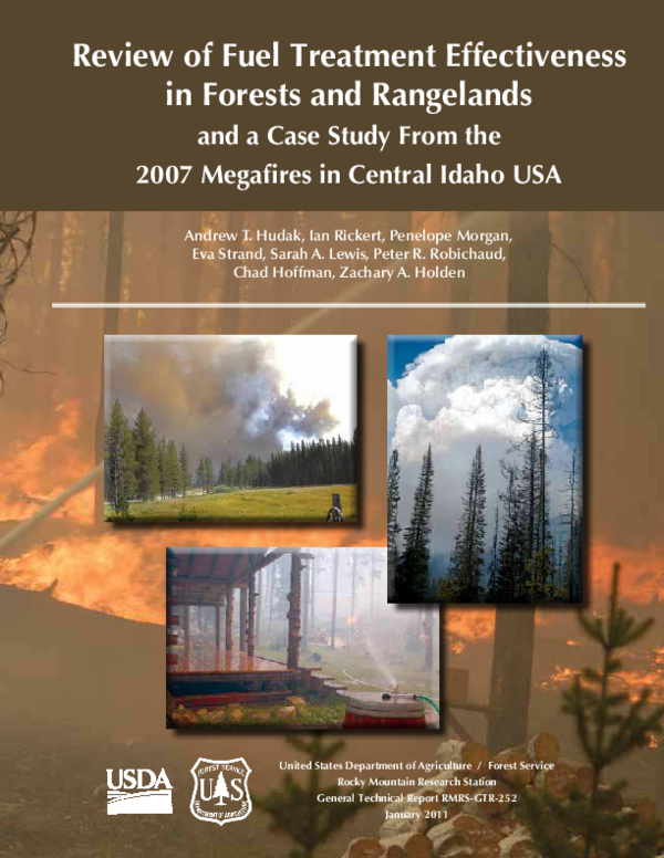 (PDF) Landscape analysis of fuel treatment longevity and effectiveness ...