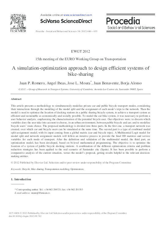 Pdf A Simulation Optimization Approach To Design Efficient Systems Of