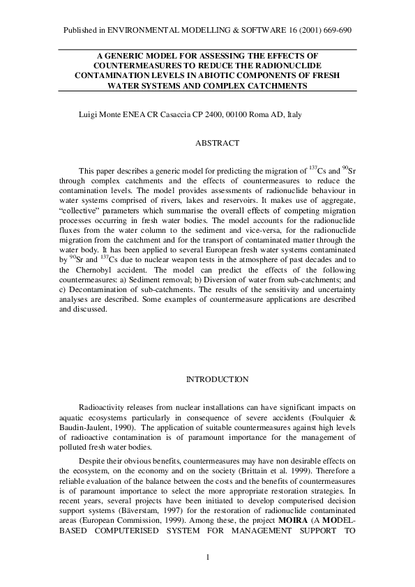 (PDF) A Systematic Approach for Assessment of Alternative Nuclear Waste Management Strategies ...