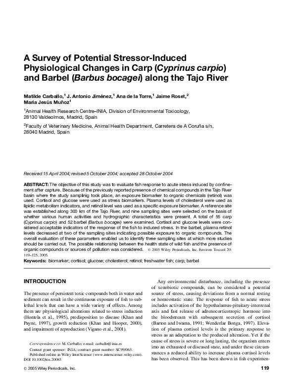 (PDF) A survey of potential stressor-induced physiological changes in ...