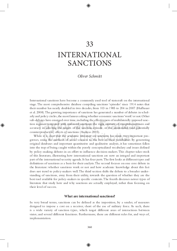 (PDF) International Sanctions