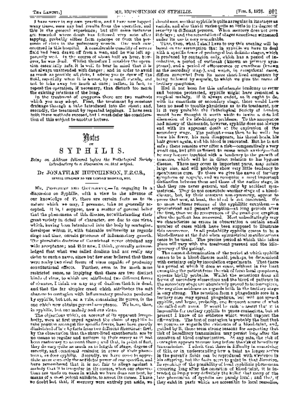 (PDF) Notes ON SYPHILIS