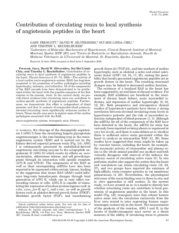(PDF) Reversible With an Angiotensin II AT1 Receptor Antagonist Chronic ...