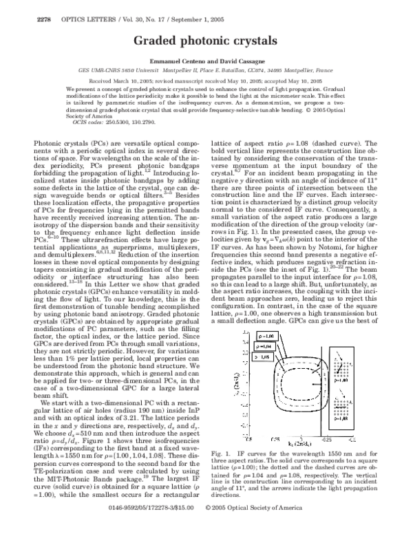 (PDF) Graded photonic crystals