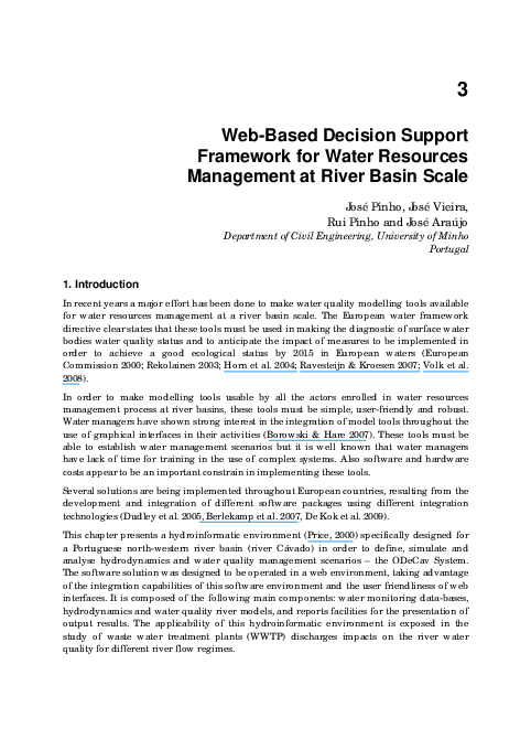 (PDF) Web-Based Decision Support Framework for Water Resources ...