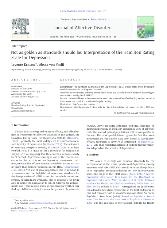 (PDF) Not as golden as standards should be: Interpretation of the ...