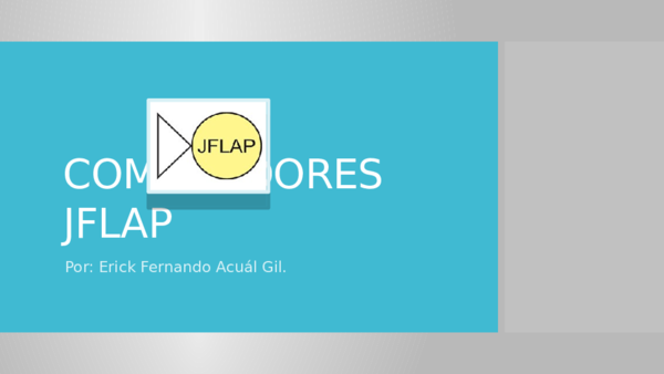(PPT) COMPILADORES JFLAP