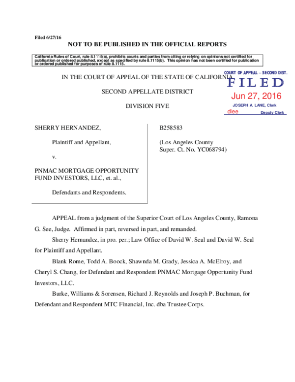 (PDF) CALIFORNIA SECOND APPELLATE DISTRICT DIVISION FIVE COURT OF APPEAL – SECOND DIST 2016 ...