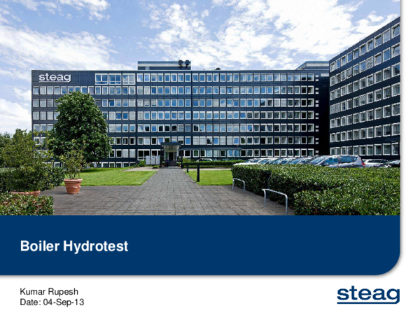 (PDF) Boiler Hydrotest