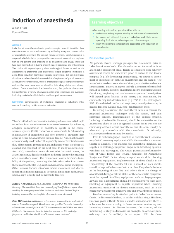 (PDF) Interprofessional handover and patient safety in anaesthesia ...