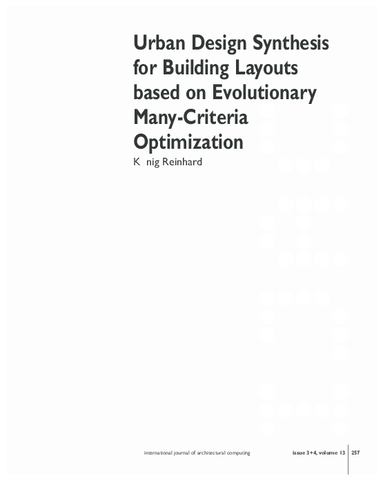 (PDF) Urban Design Synthesis for Building Layouts Urban Design ...