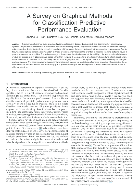 (PDF) A Survey on Graphical Methods for Classification Predictive ...