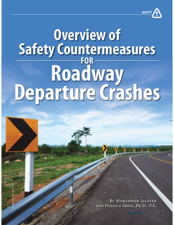 (PDF) Overview of Safety Countermeasures for Roadway Departure Crashes