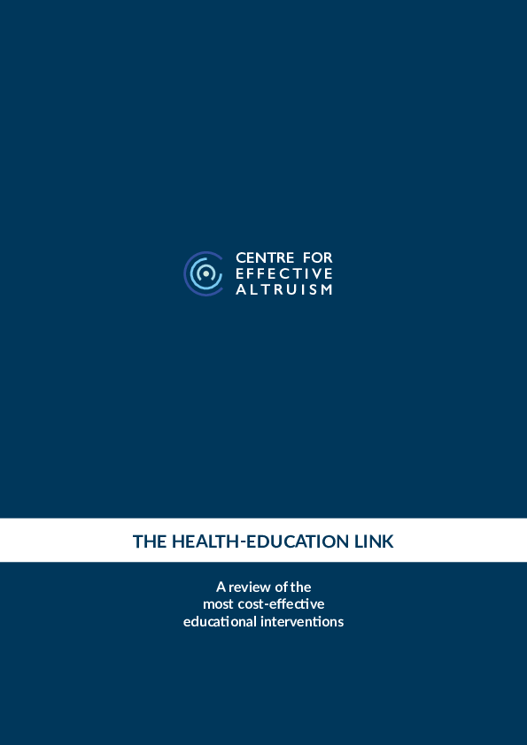 (PDF) The Health-Education Link