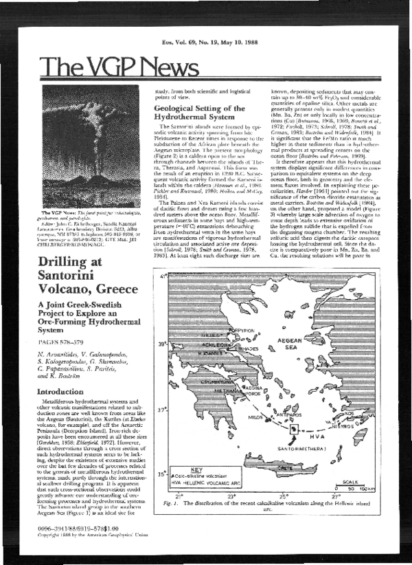 (PDF) Drilling at Santorini Volcano, Greece