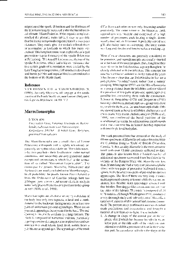(PDF) Marrellomorpha