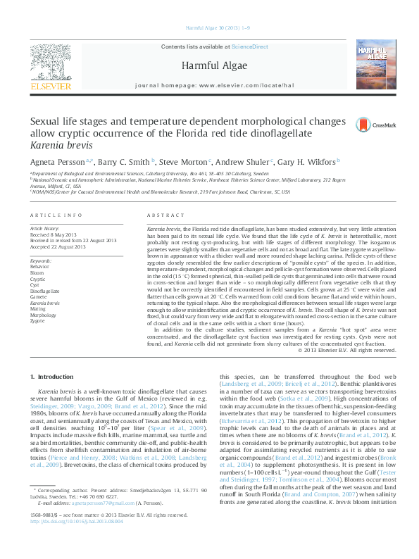 (PDF) Evidence for Asexual Resting Cysts in the Life Cycle of the ...