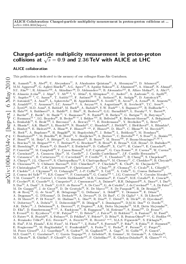 (PDF) Charged-particle multiplicity measurement in proton-proton ...