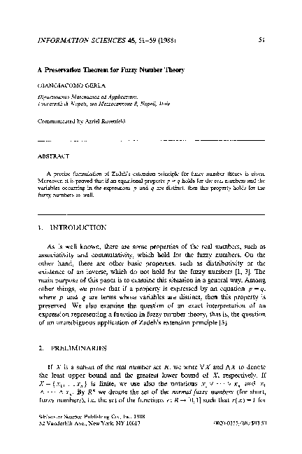 (PDF) A preservation theorem for fuzzy number theory