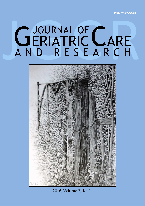 (PDF) Journal of Geriatric Care and Research, 2016, Vol 3, Issue 1