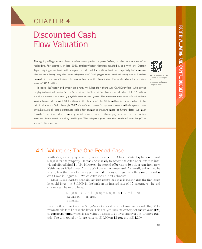 (PDF) Discounted Cash Flow Valuation