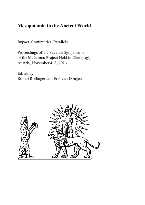 (PDF) Why the Greeks Know so Little about Assyrian and Babylonian ...