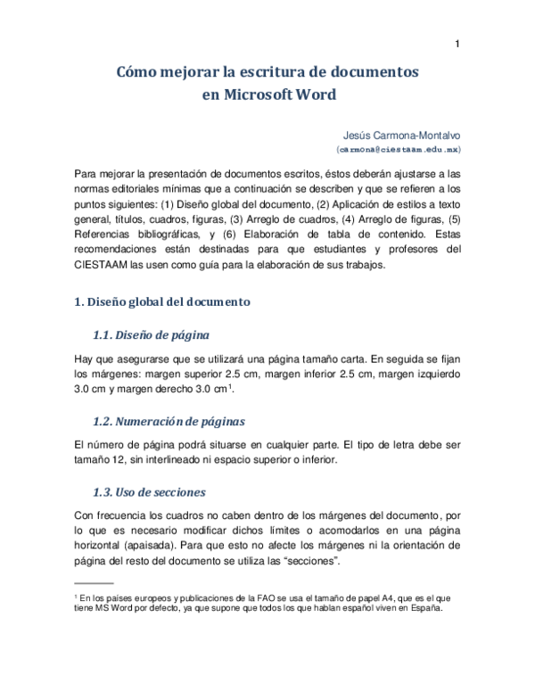 (PDF) Cómo mejorar la escritura de documentos en Microsoft Word