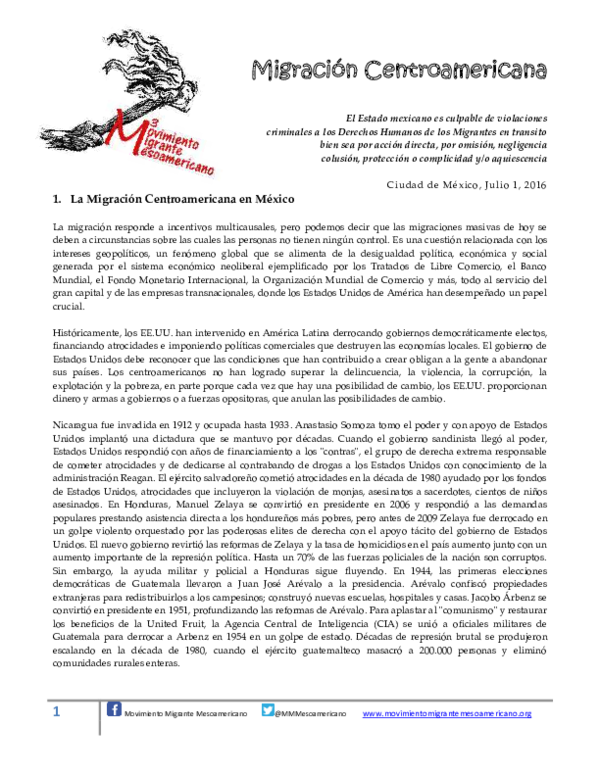 (PDF) CENTRAL AMERICAN MIGRATION español final.pdf