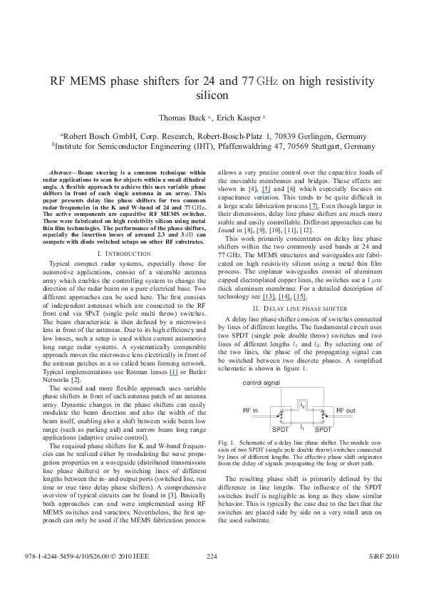 A comparison between RF MEMS switches and semiconductor