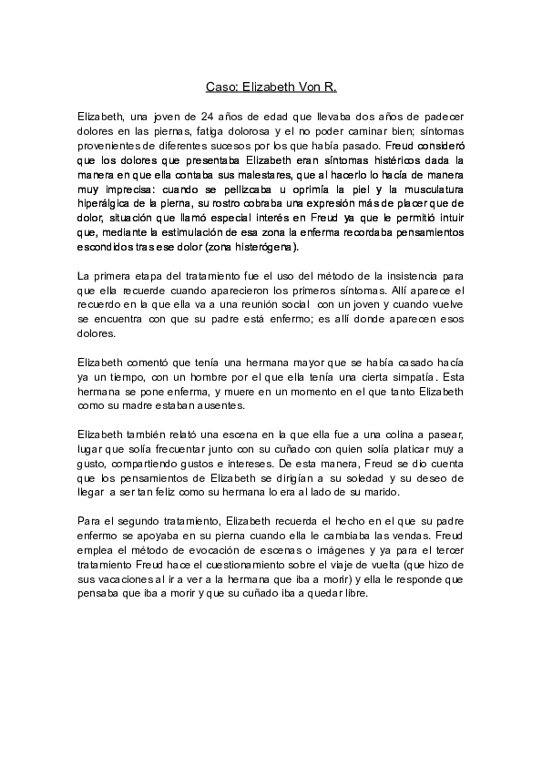 (DOC) Caso: Elizabeth Von R