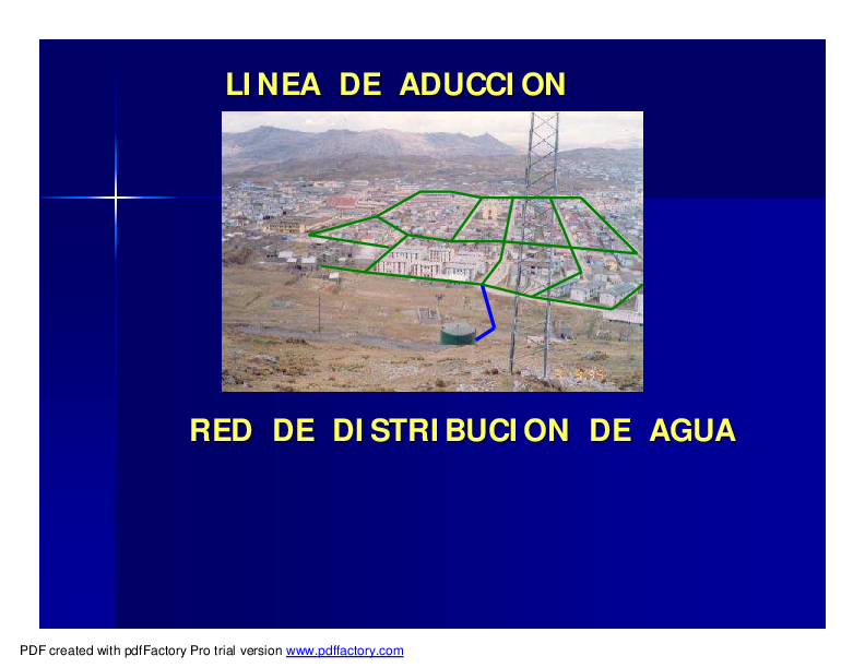 (PDF) RED DE DISTRIBUCION DE AGUA RED DE DISTRIBUCION DE AGUA LINEA DE ADUCCION LINEA DE ADUCCION