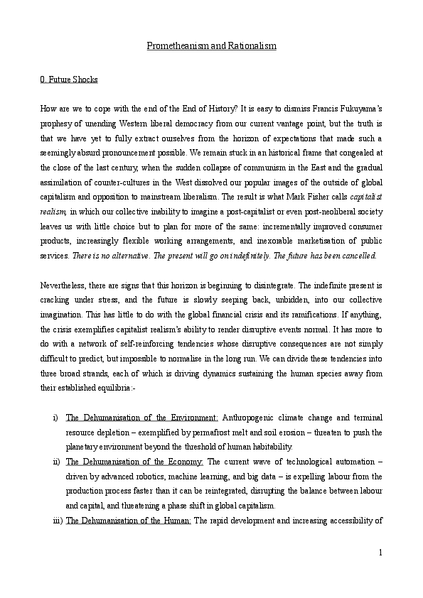 (PDF) Prometheanism and Rationalism