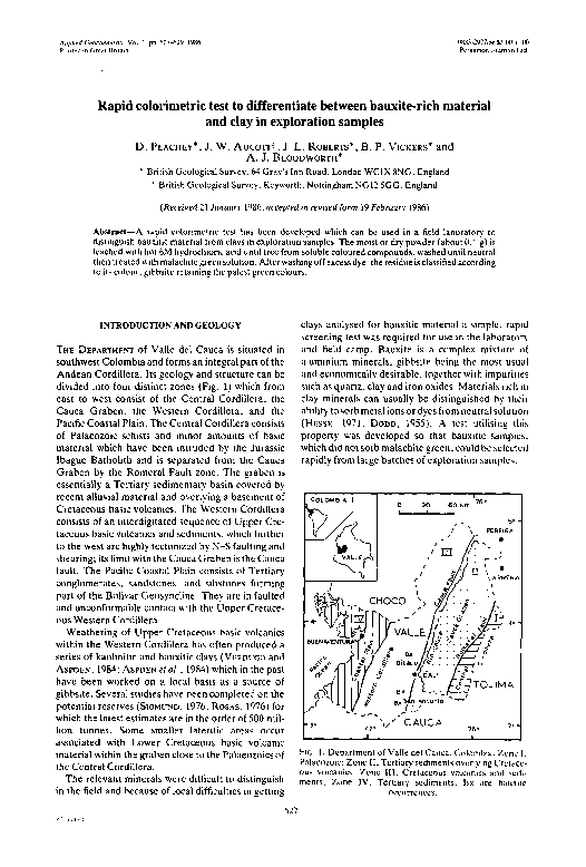 (PDF) Rapid colorimetric test to differentiate between bauxite-rich ...
