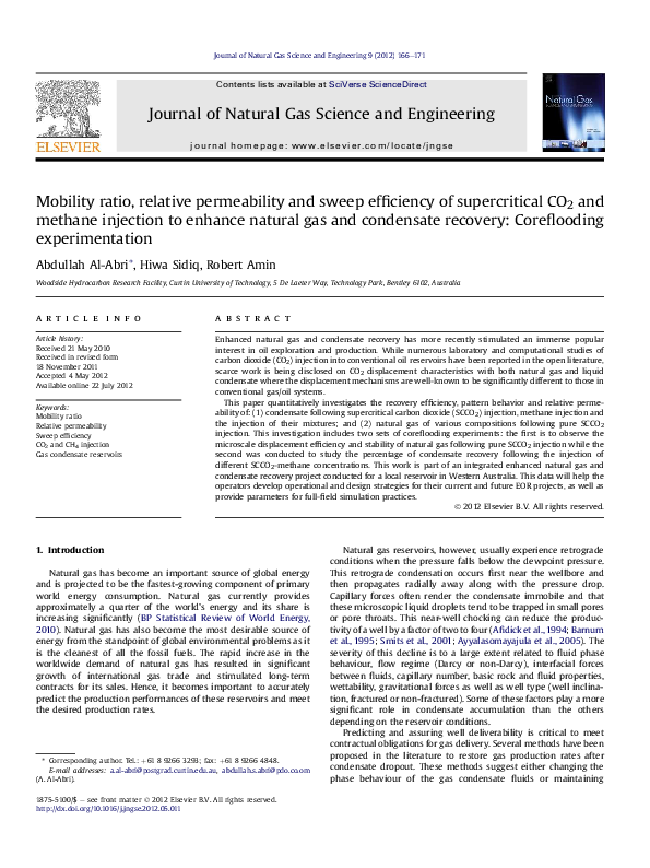(PDF) Mobility ratio, relative permeability and sweep efficiency of ...