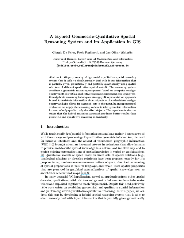 (PDF) A Hybrid Geometric-Qualitative Spatial Reasoning System and Its ...