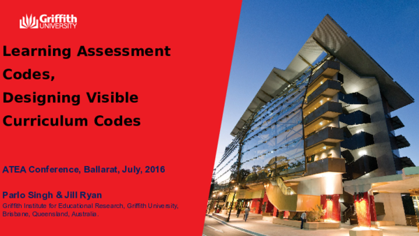 (PPT) Learning Assessment Codes, Designing Visible Curriculum Codes ...